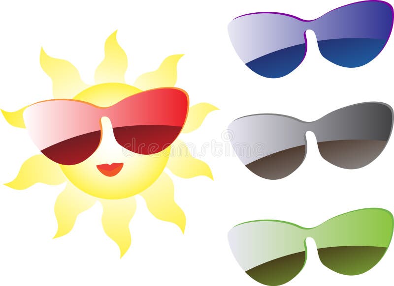 Der Nette Lächelnde Emoticon, Der Schwarze Sonnenbrille, Emoji, Smiley ...