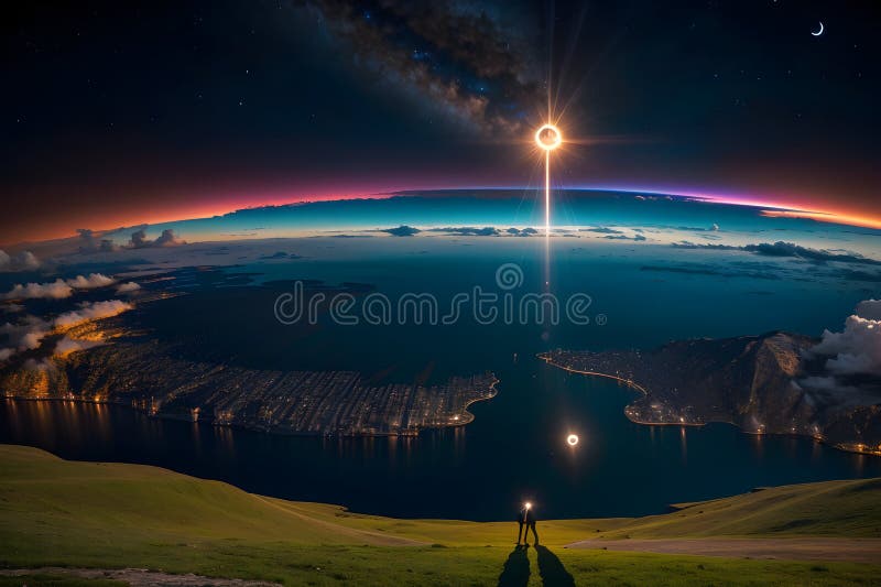 The Sun and Moon Align in a Stunning Display of Light and Darkness a ...