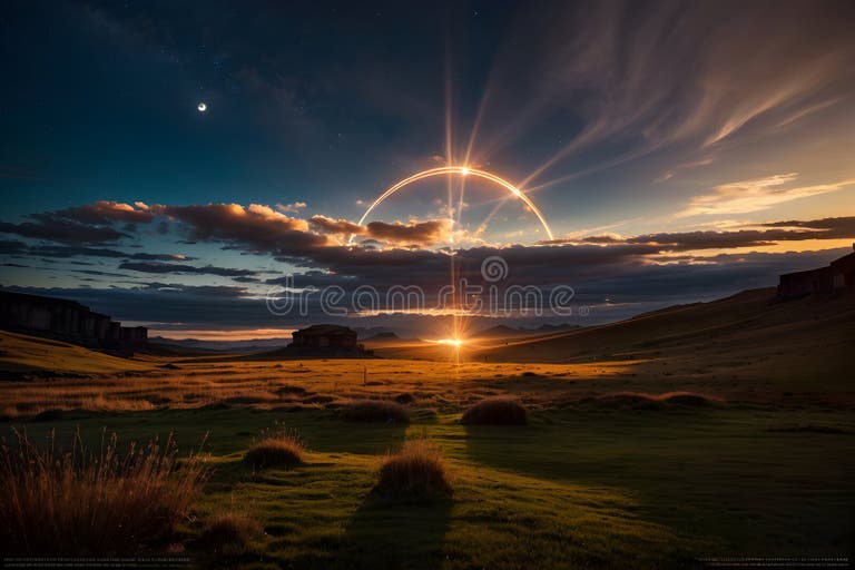 The Sun and Moon Align in a Stunning Display of Light and Darkness a ...
