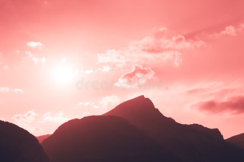 Summer time. stock image. Image of summit, green, mountains - 104481003