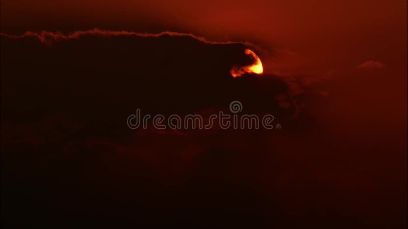 Sun Moving Across the Sky during Sunset Stock Video - Video of colorful ...