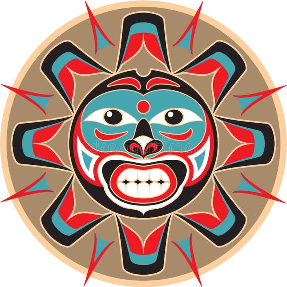 Sun - Native American Style Stock Vector - Illustration of indian ...