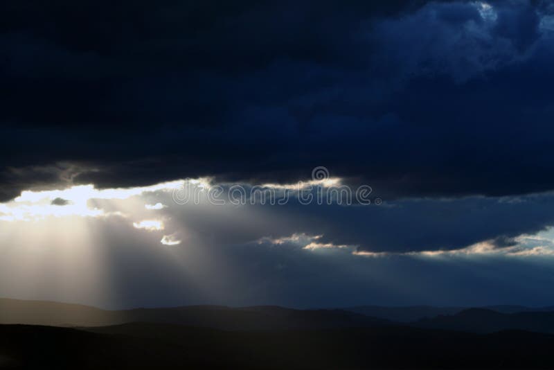 Nightfall Sky stock photo. Image of rays, daybreak, blue - 925624