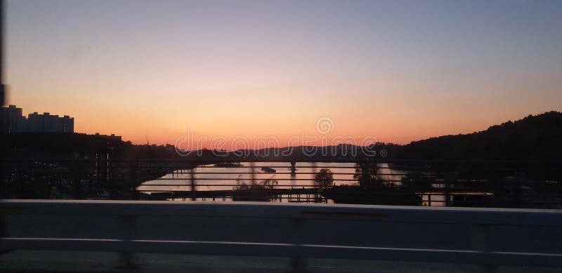 Sun. night. Water stock image. Image of nature, night - 164395437