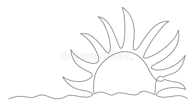Sun One Line Stock Illustrations – 3,898 Sun One Line Stock ...