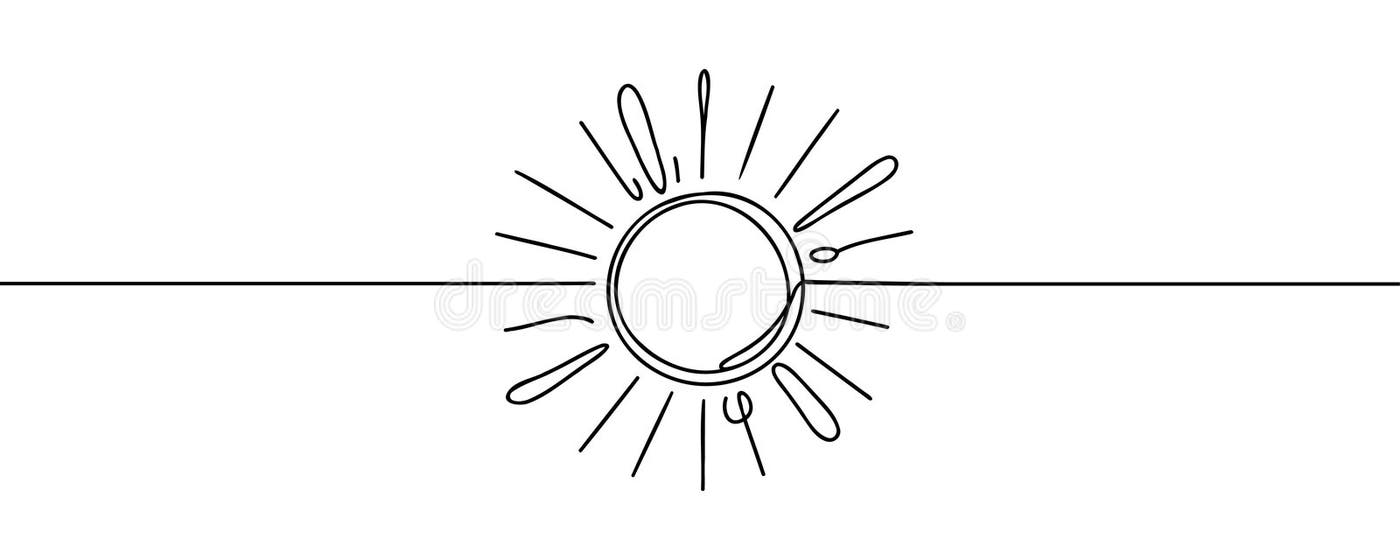 Sun One Line Stock Illustrations – 3,898 Sun One Line Stock ...