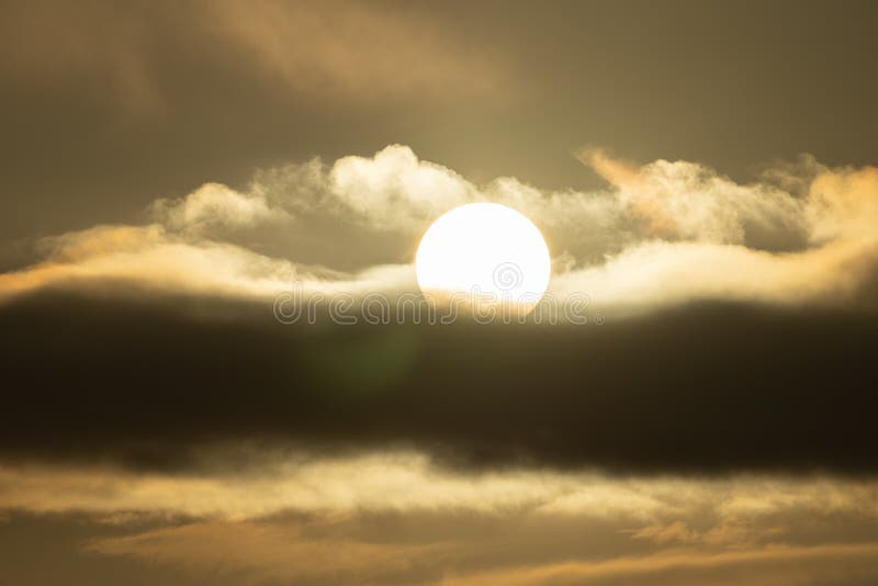 Sun over cloud stock image. Image of spooky, bright - 283611563