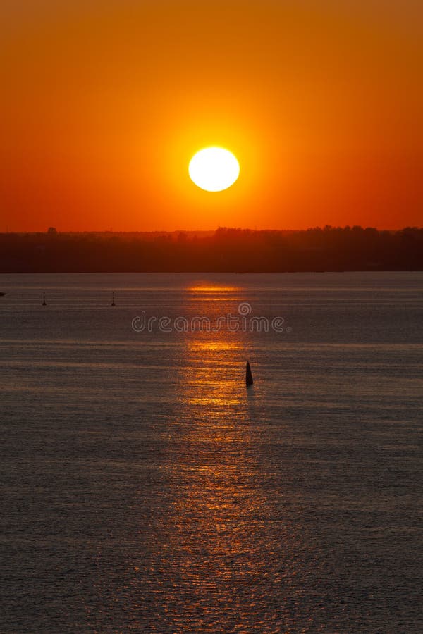 The sun over the horizon stock image. Image of twilight - 26792953