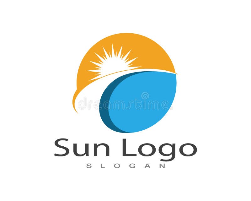 Sun Over Horizon Logos and Symbols Template Vector Stock Vector ...