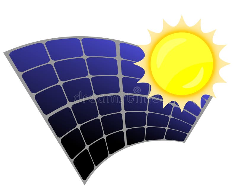 Solar energy panel stock vector. Illustration of green - 21529044