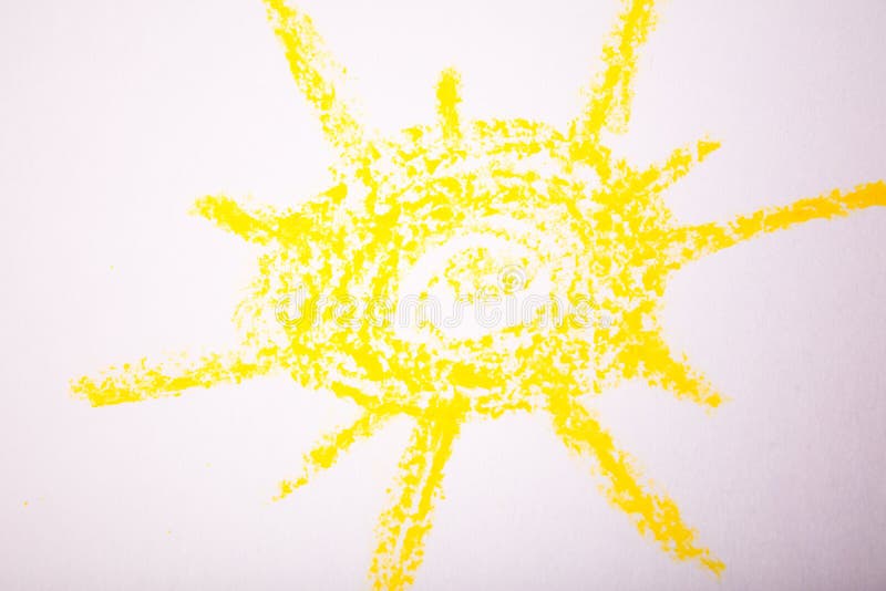 Sun on paper stock photo. Image of beautiful, bright - 61177630