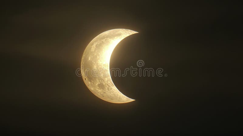 The Moons Shadow Creating a Stunning Contrast on the Bright Surface of ...