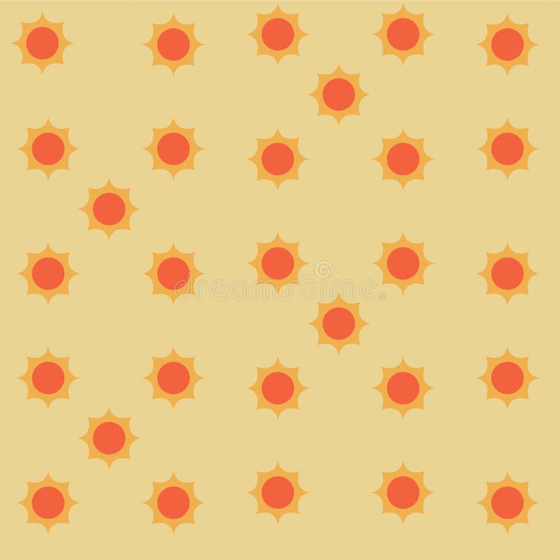 Sun Pattern Background. Vector Illustration Decorative Design Stock ...