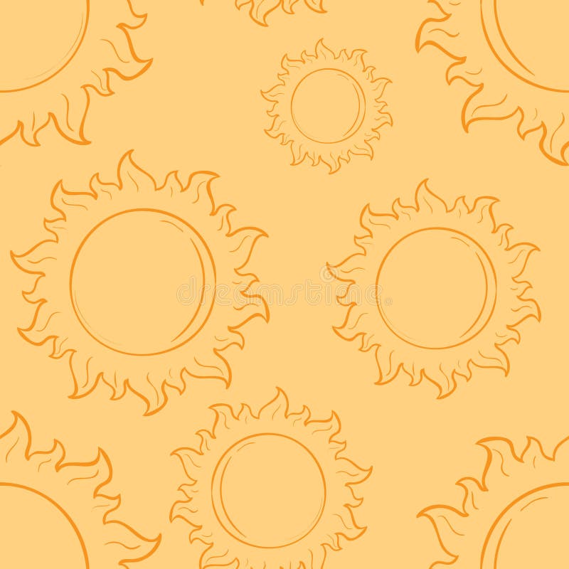 Sun Pattern Background. Vector Illustration Decorative Design Stock ...