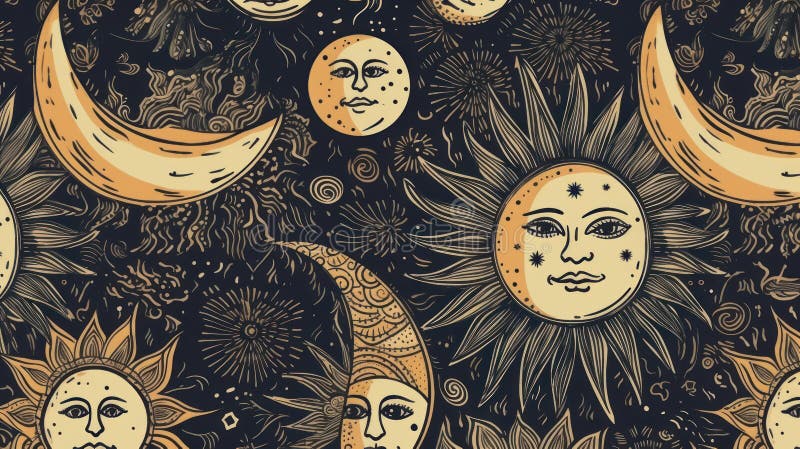 Sun. Sun Pattern. Moon. Planets. Solar System Pattern. Sun. Made with ...
