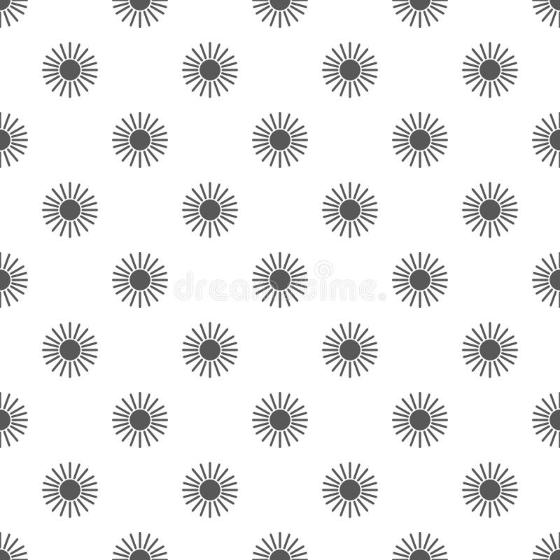 Sun pattern seamless stock illustration. Illustration of simple - 122988667