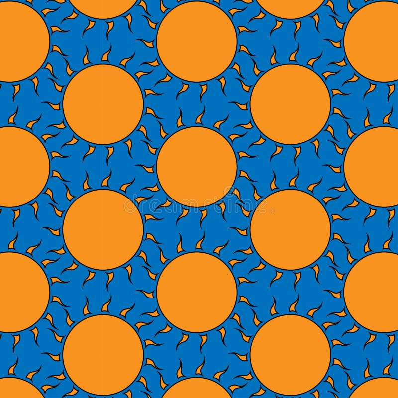 Sun pattern vector art stock vector. Illustration of blue - 220237025