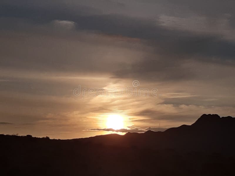 Sun Peaking Over Gomez Peak Stock Image - Image of peaking, gomez ...