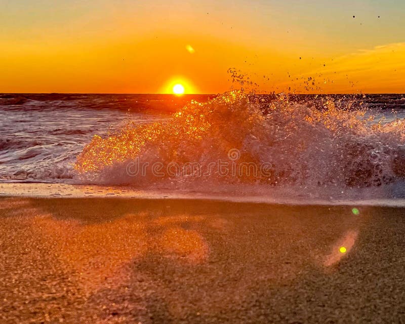 The Sun Peaks through the Morning Breaks Stock Photo - Image of ...