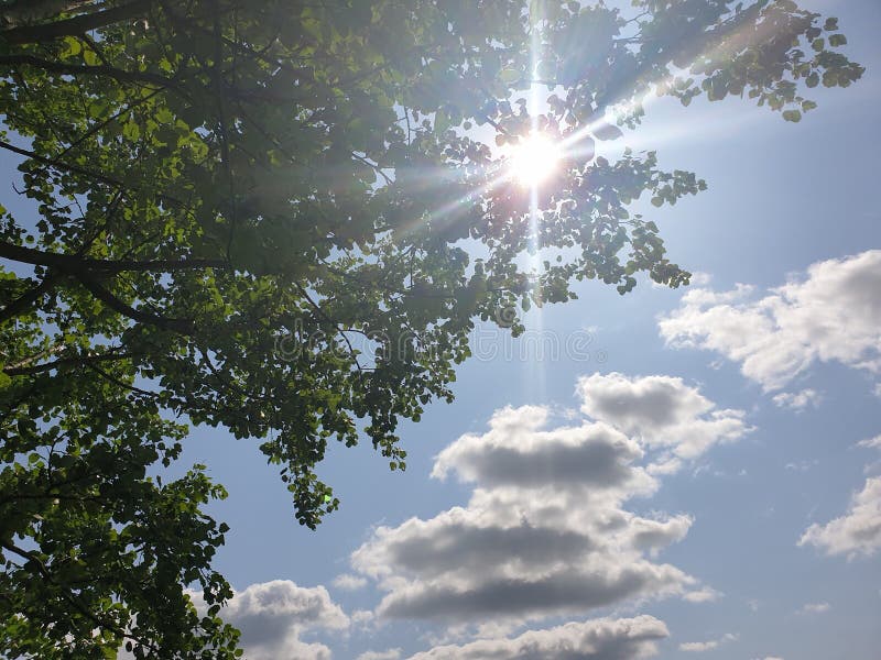 The Sun and the Clouds Show Off Stock Image - Image of show, light ...