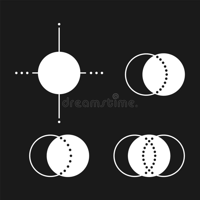 Sun Pictograms Set. Simple Graphic Style. White Objects Isolated on ...