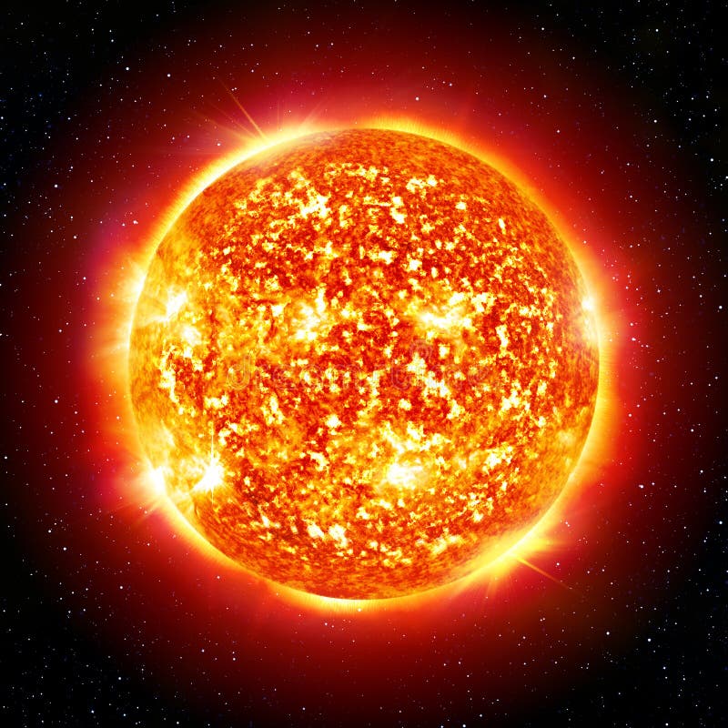 Sun planet stock illustration. Illustration of light - 48732822