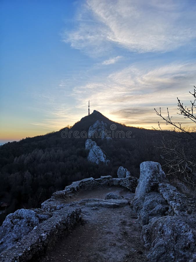 Hide in the Mountain of the Cantabrian Sea Coast, Basque Country Stock ...