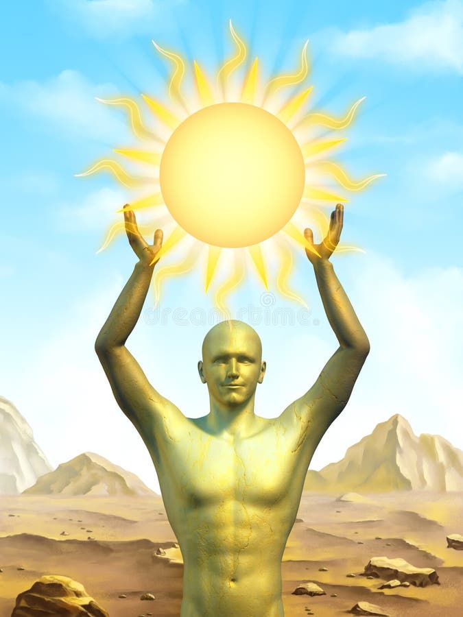 Sun power stock illustration. Illustration of freedom - 25293399