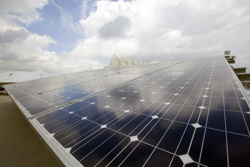 Sun-power cell stock image. Image of alternative, climatefriendly ...