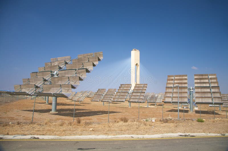 Sun power plant stock image. Image of solar, concrete - 12240179