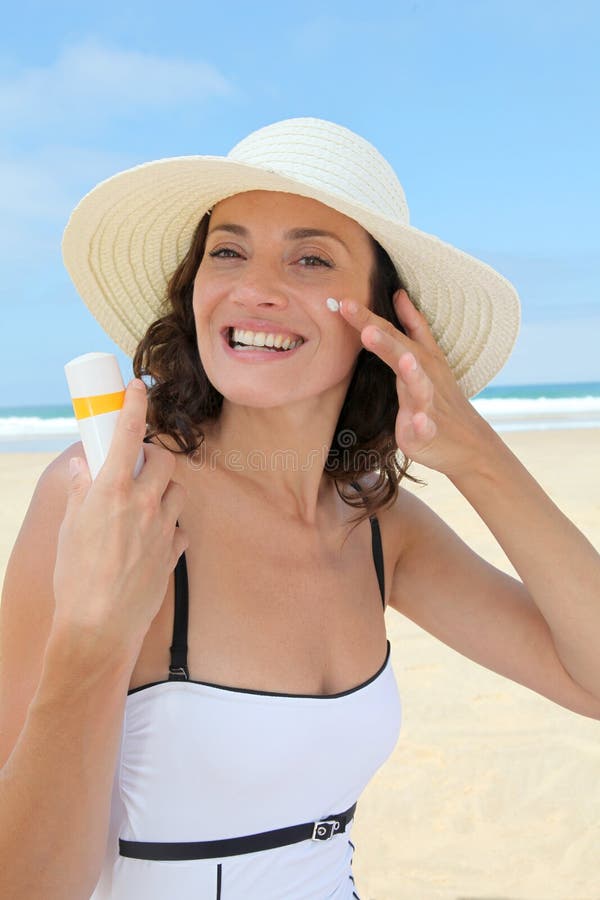 Sun protection stock image. Image of swimsuit, health - 15755781