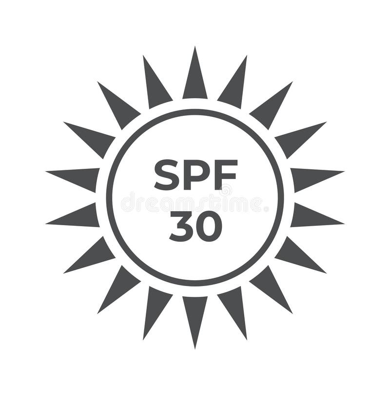 Sun Protection Factor Glyph Icon Sun Protection Stock Vector ...