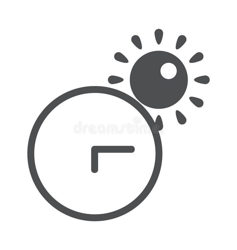 Sun Protection Glyph Icon Low Level of Sun Exposure Stock Vector ...