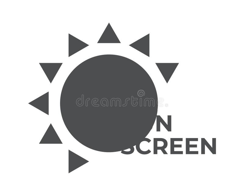 Sun Protection Glyph Icon Sunscreen Stock Vector - Illustration of ...
