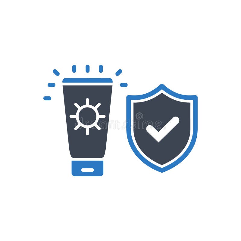 Sun Protection Icon stock vector. Illustration of vector - 361729531