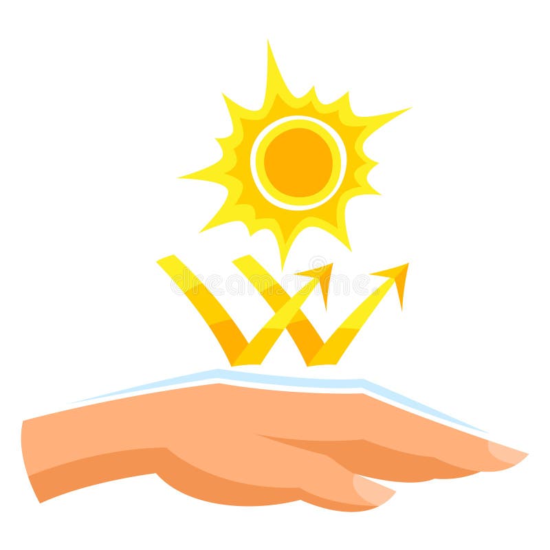 Sun Protection Illustration. Image of Protective Sunscreen Against ...