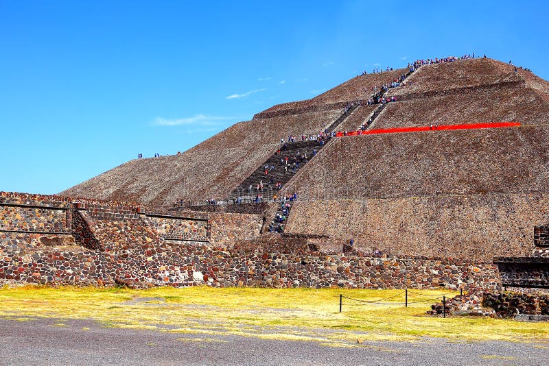 Sun-Pyramide VIII, Teotihuacan Stockfoto - Bild von mexiko, archäologie ...
