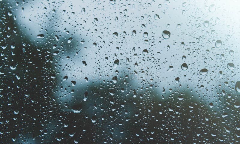 Sun after Rain. Drops on Glass. it S Been Raining. Texture on Glass ...