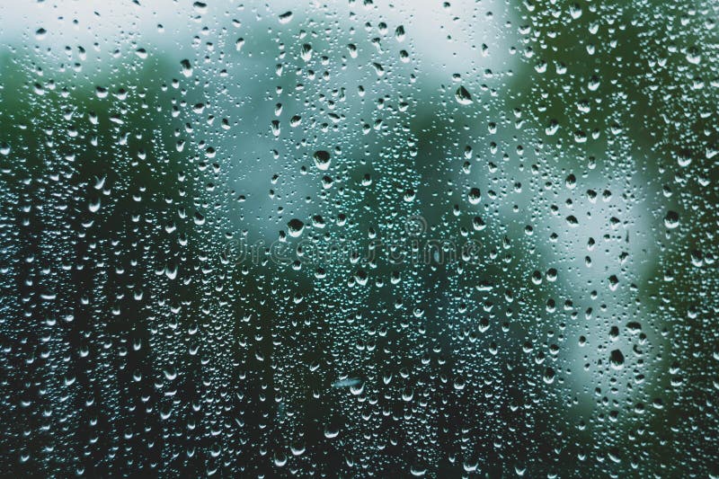 Sun after Rain. Drops on Glass. it S Been Raining. Texture on Glass ...