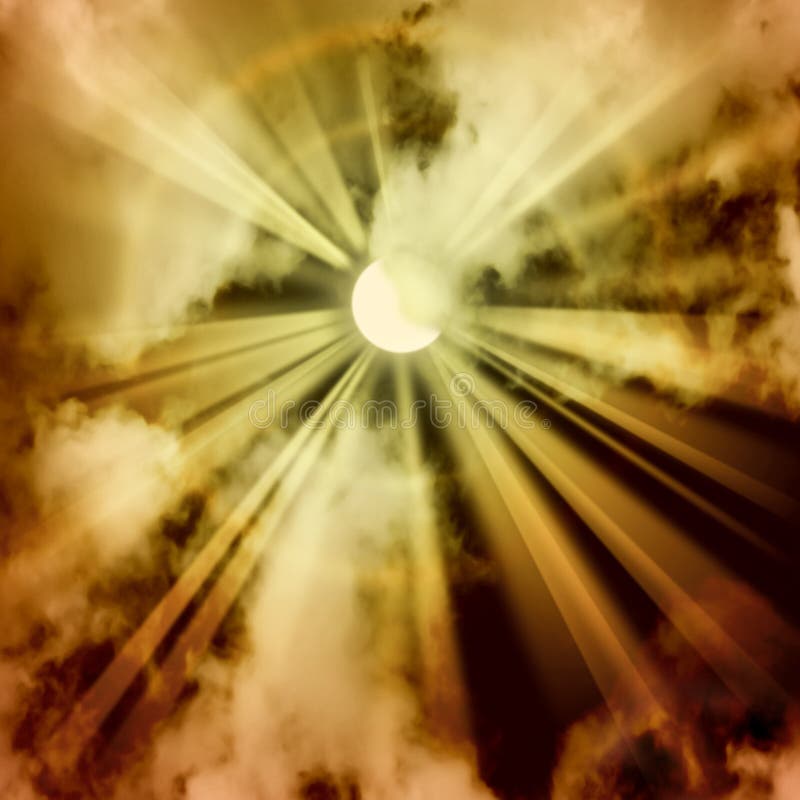 Sun Ray Background stock photo. Image of sunlight, clouds - 14827842