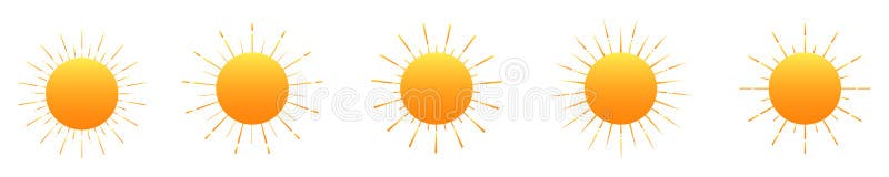 Sun Ray Circle Frame. Colored Round Sun Stock Vector - Illustration of ...