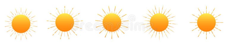 Sun Ray Circle Frame. Colored Round Sun Stock Vector - Illustration of ...