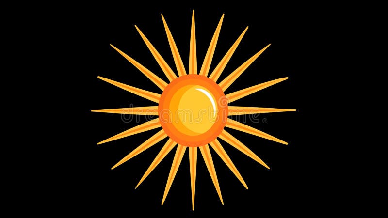 Sun Ray Graphic Animation. Alpha Channel Stock Video - Video of graphic ...