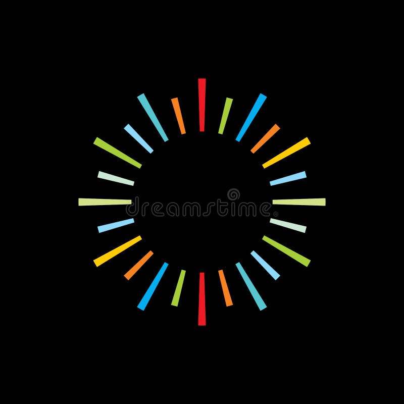 Sun Ray Logo Vector Colorfull Stock Vector - Illustration of office ...