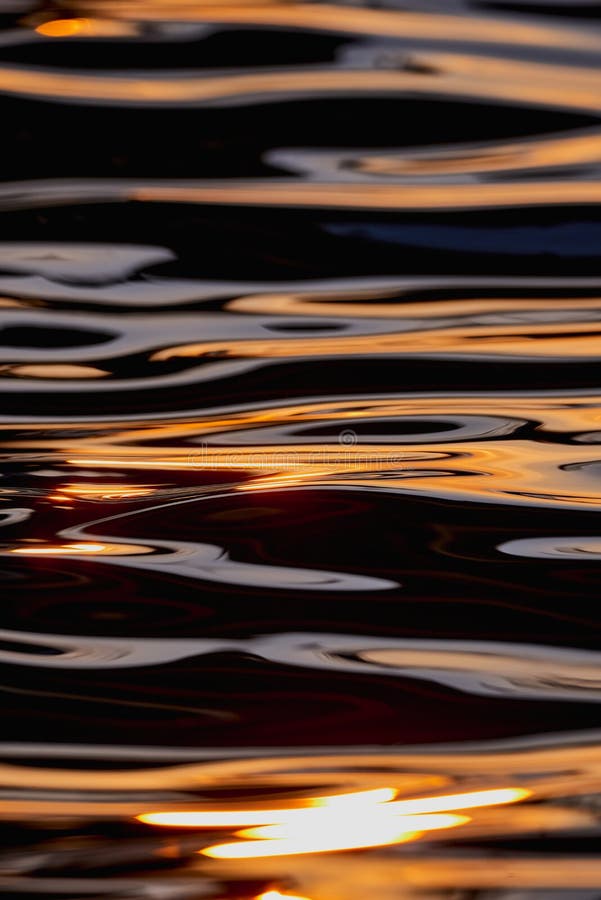 Sun Ray Relection on Water Surface Stock Image - Image of reflection ...