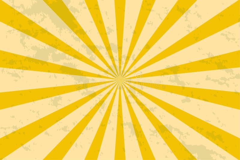Sun Rays Background, Psychedelic Wavy Retro 60s 70s Design. Fun Hippie ...
