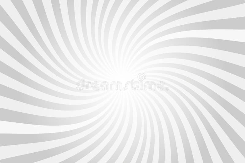 Sun Rays Background. White and Gray Radial Swirl Abstract Comic Pattern ...