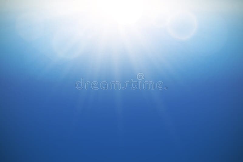 Sun Rays with Beams Isolated . Lens Flare Vector Effect Stock Vector ...