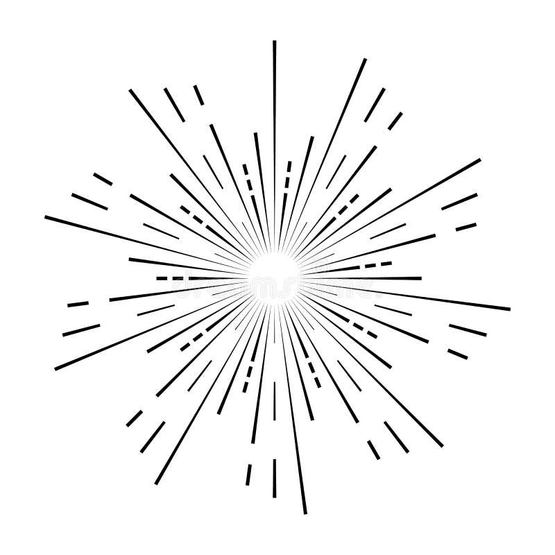 Black And White Sun Drawing