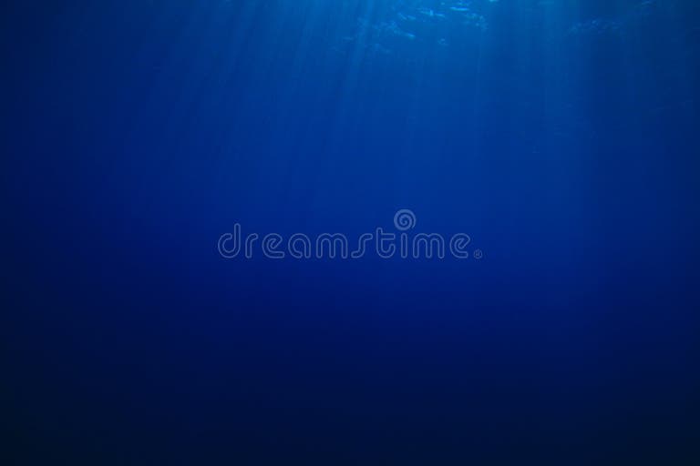 Sun rays in blue water stock photo. Image of pure, abstract - 14675562